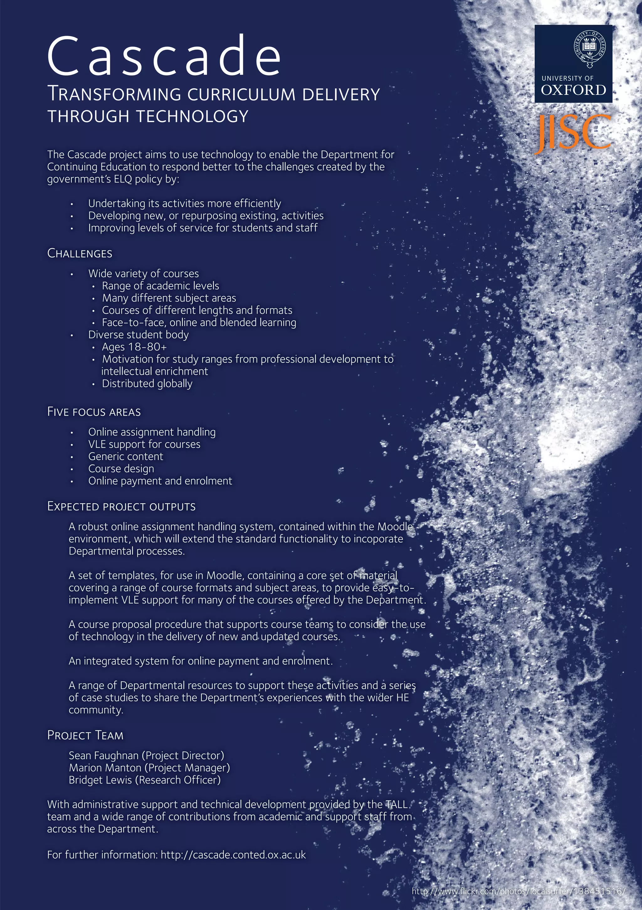 Poster for the CASCADE project | PDF