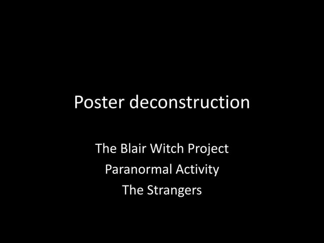 Poster deconstruction | PPT