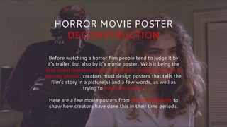 Horror Movie Poster Deconstruction | PPTX