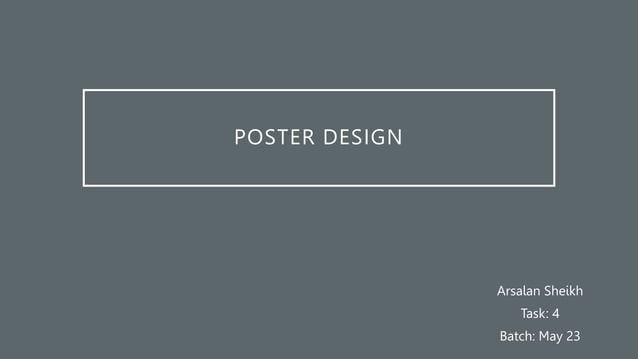 POSTER DESIGN | PPTX
