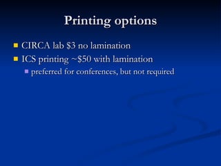 Poster design 101 | PPT