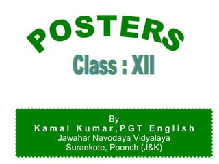 Poster designing class xii cbse | PPT