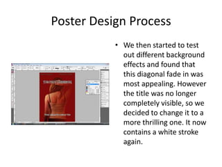 Poster design process | PPTX | Desktop Publishing | Computer Software ...