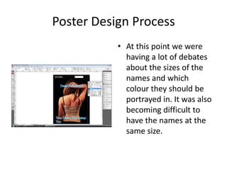 Poster design process | PPTX | Desktop Publishing | Computer Software ...