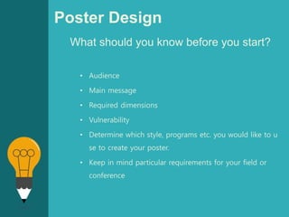Workshop: Designing Effective Poster Presentations | PPTX