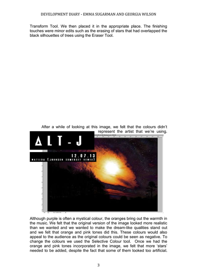 Ancillary Task - Poster - Development Diary | PDF