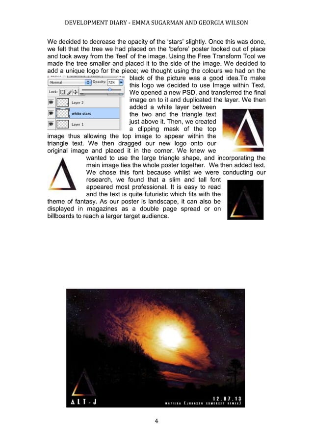 Ancillary Task - Poster - Development Diary | PDF