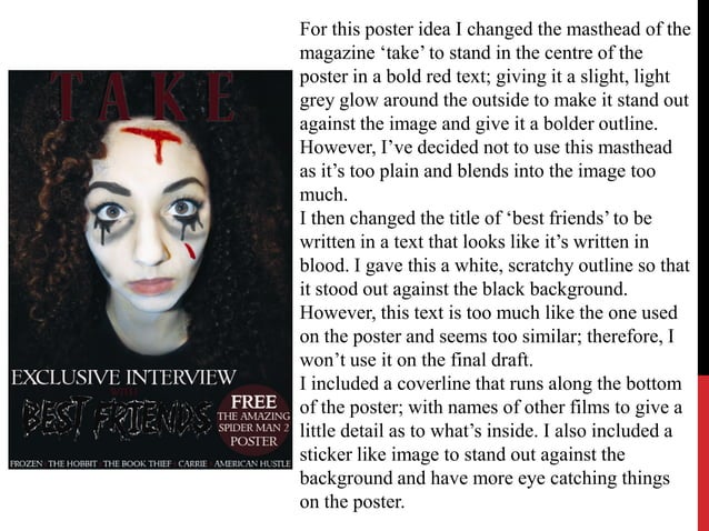 Poster and Magazine Dafts | PPT