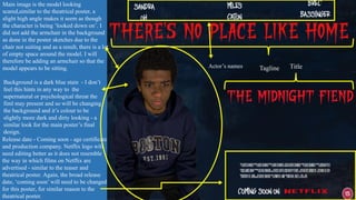 Poster drafts with annotations The Midnight Fiend.pptx