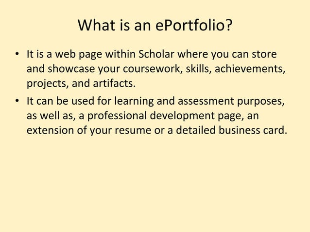 Poster e portfolio | PPT