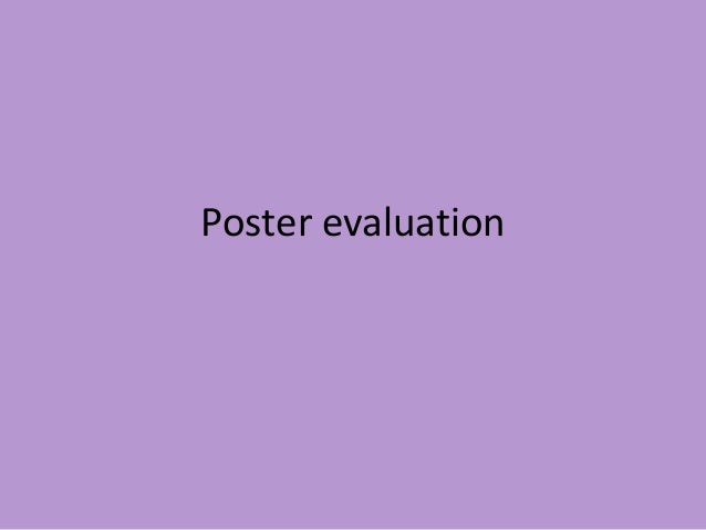 Poster evaluation