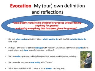 Poster Evocation, and Relational and Collaborative Research | PPT