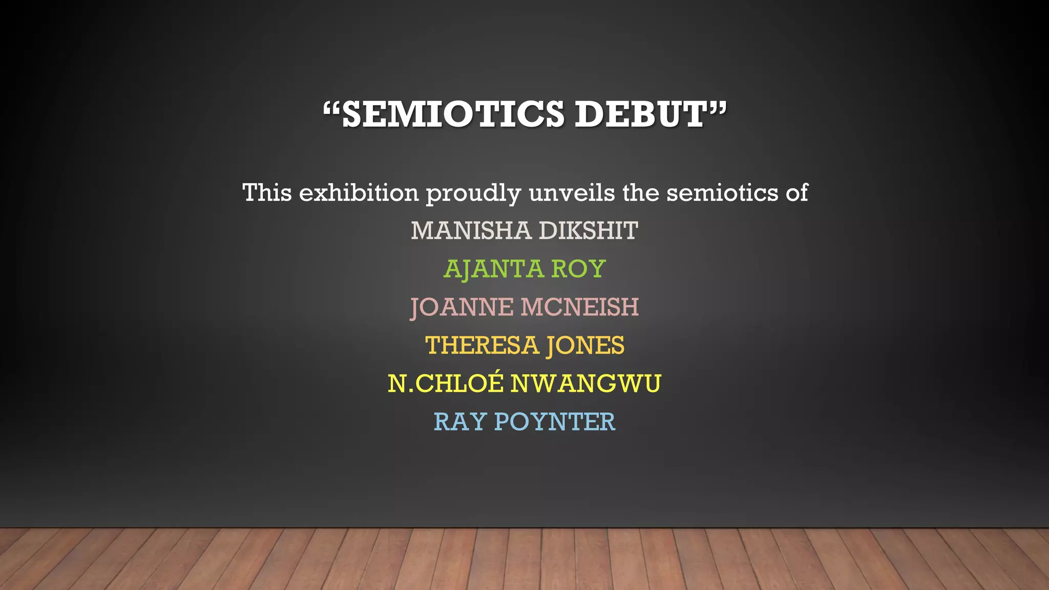 Semiotics Poster Exhibition with Rachel Lawes | PDF