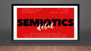 Semiotics Poster Exhibition with Rachel Lawes | PDF