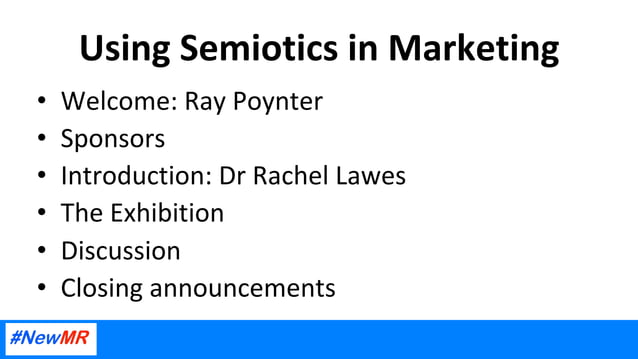Semiotics Poster Exhibition with Rachel Lawes | PPT