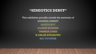 Semiotics Poster Exhibition with Rachel Lawes | PDF