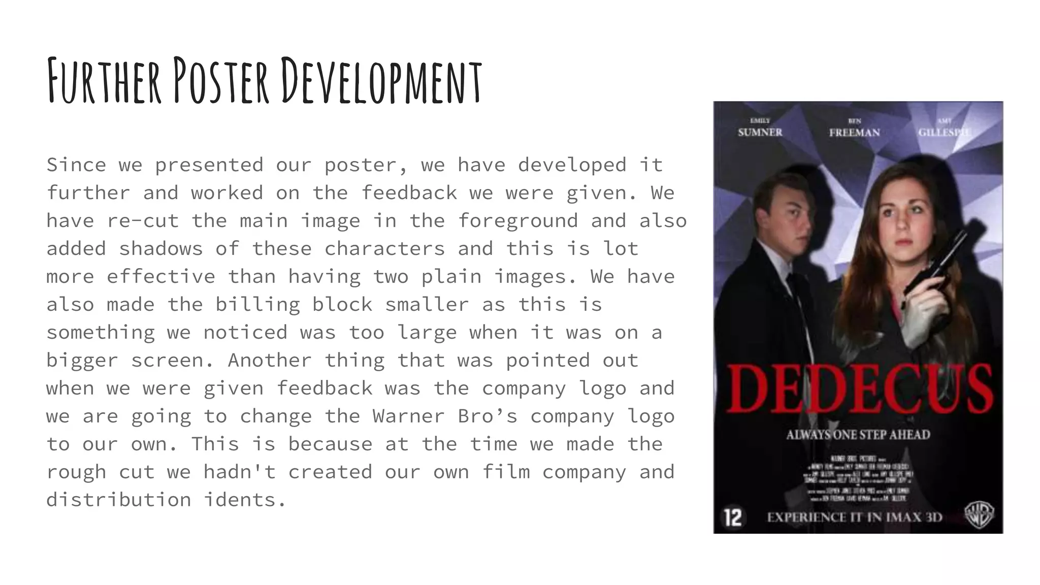 Poster feedback | PPT