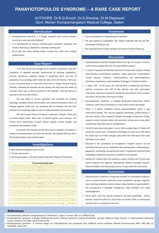 PANAYIOTOPOULOS SYNDROME - POSTER | PDF