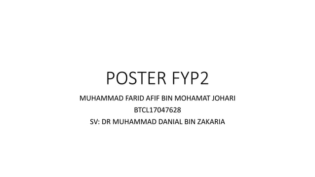 Poster fyp2 | PPTX