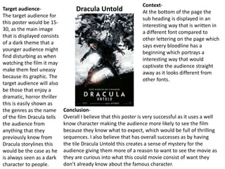 Poster genre research ananlysis | PPTX