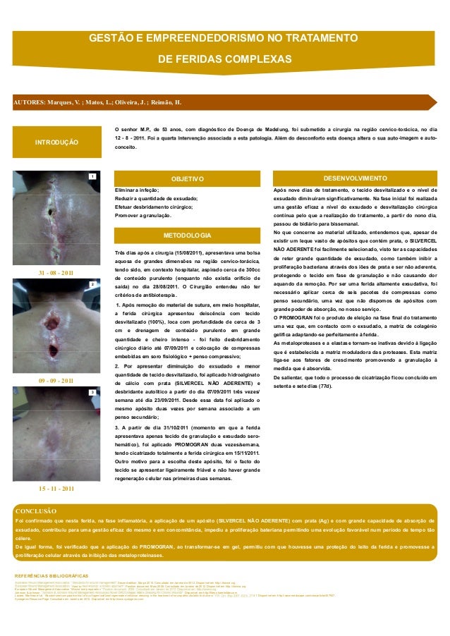 Poster gestao e empreendedoriismo no tratamento de feridas complexas