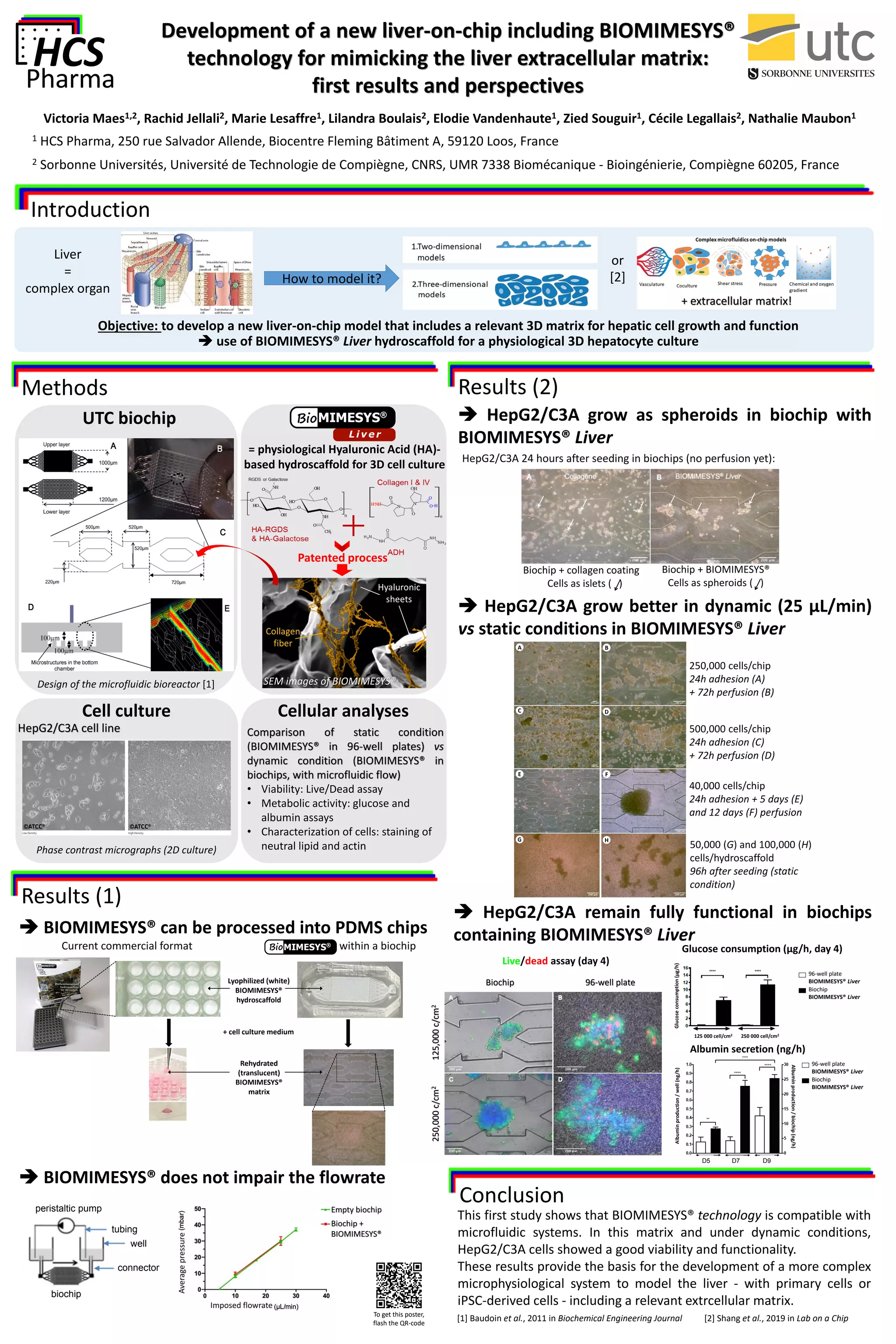 Development of a new liver-on-chip including BIOMIMESYS® technology for ...