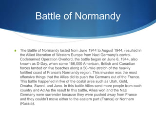 Canada In WW 2 | PPTX