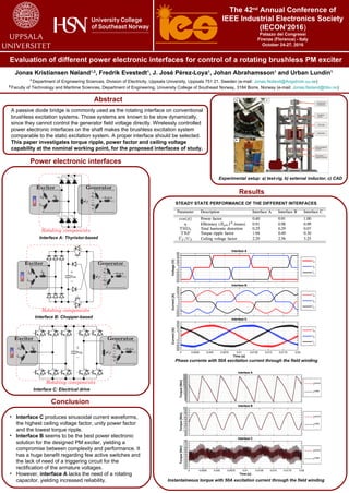 IEEE Industrial Electronics Conference (IECON2016) - Dialogue Session | PDF
