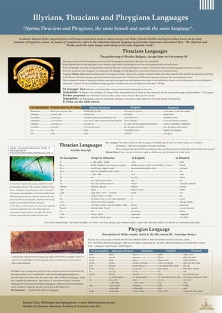 Poster. Illyrian languages 2012.06.28