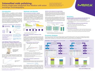 Intensified mAb polishing: linking single-pass tangential flow ...