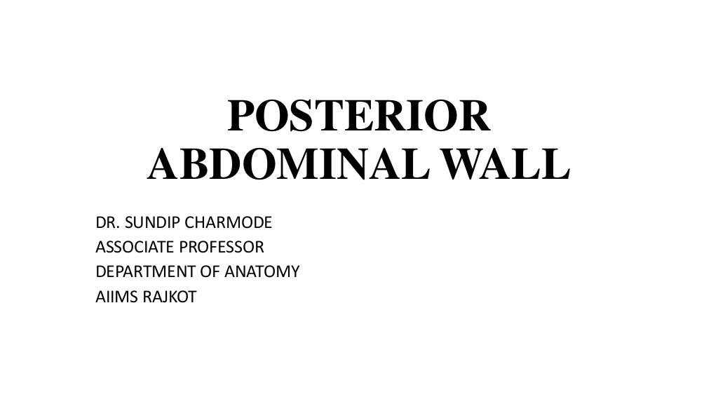 Posterior abdominal wall.pptx