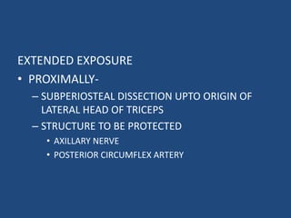 Posterior approach to humerus | PPTX