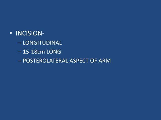 Posterior approach to humerus | PPTX