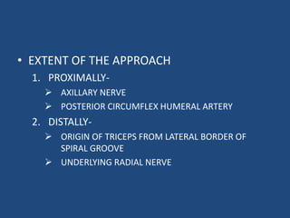 Posterior approach to humerus | PPTX