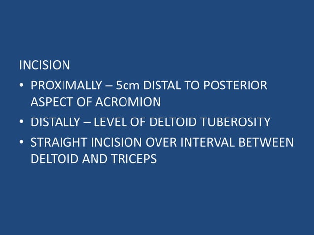 Posterior approach to humerus | PPTX
