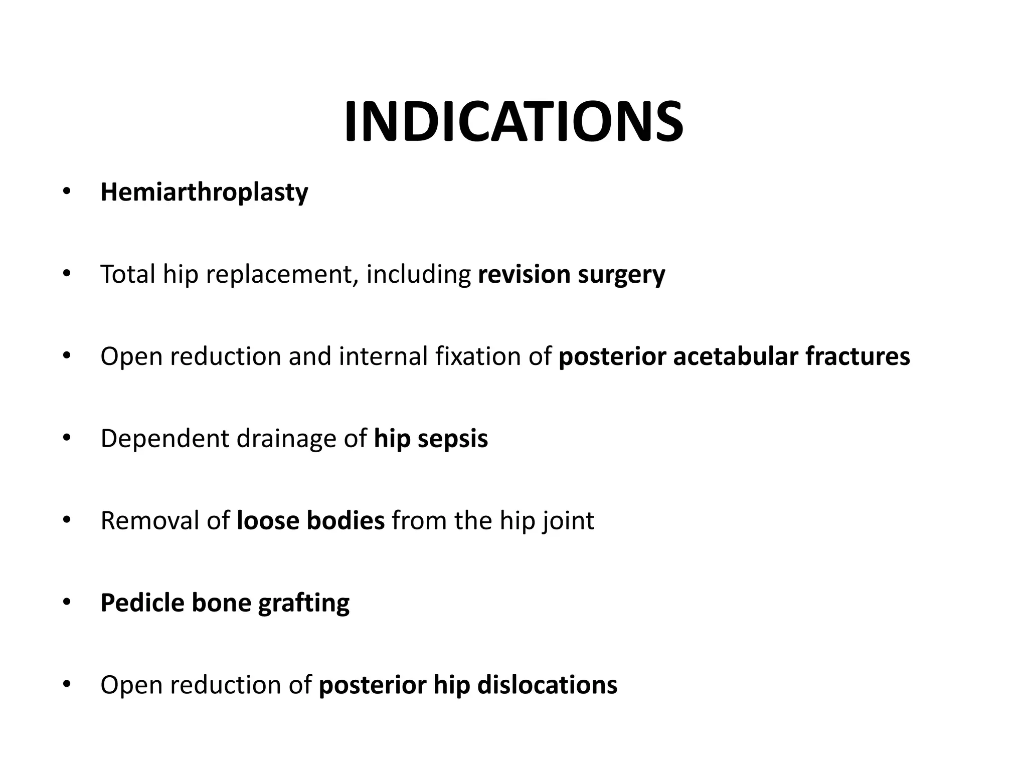 Posterior approach to the hip | PPTX