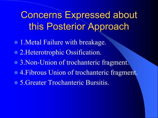 Posterior approach to the hip joint(41) | PPT | Free Download