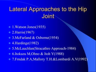 Posterior approach to the hip joint(41) | PDF