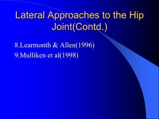 Posterior approach to the hip joint(41) | PDF