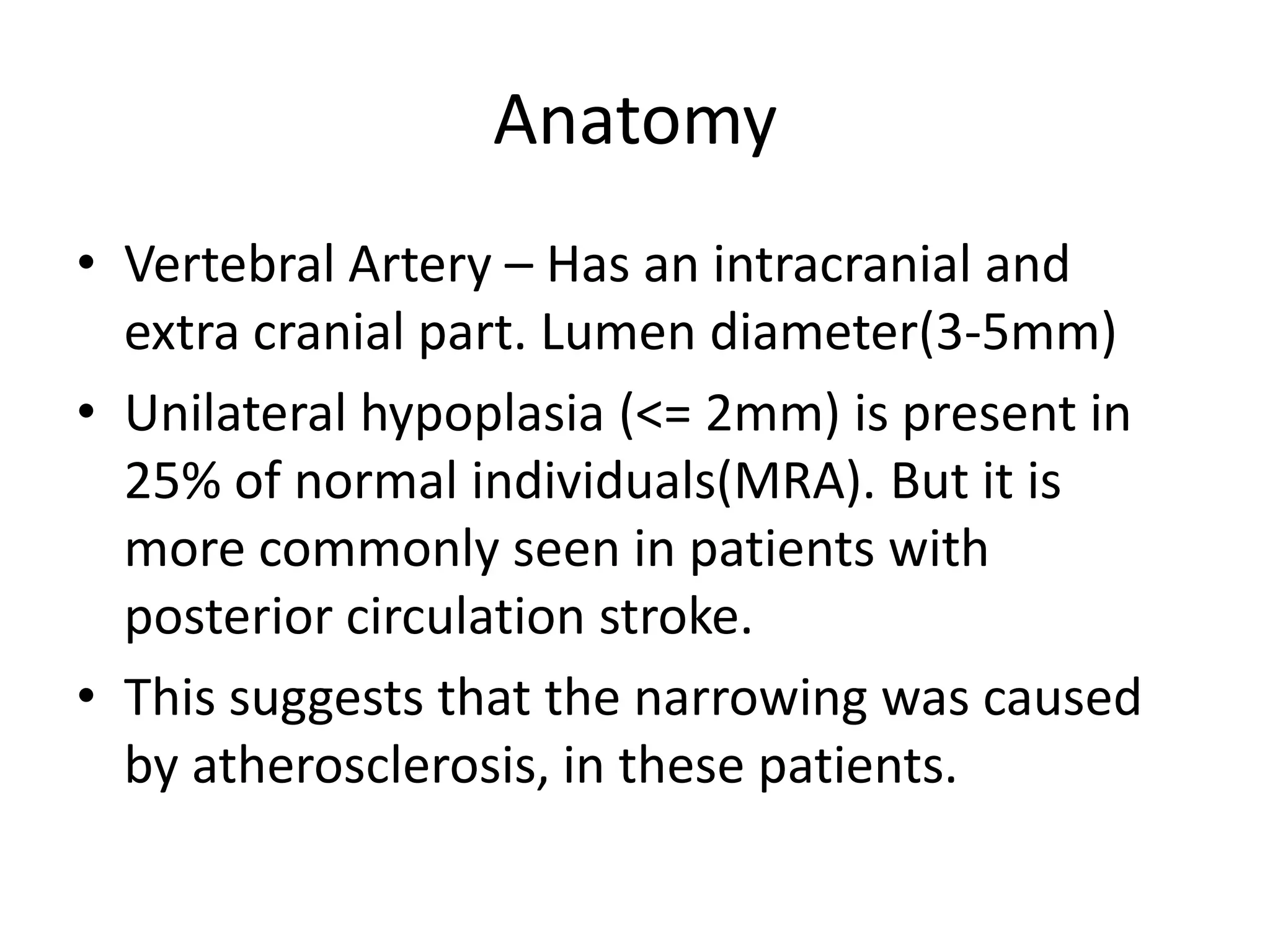 Posterior circulation ischaemic stroke and tia | PPTX
