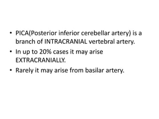 Posterior circulation ischaemic stroke and tia | PPTX