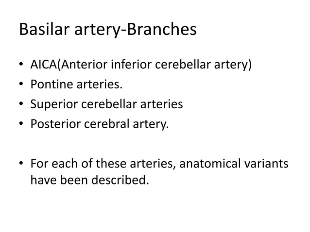 Posterior circulation ischaemic stroke and tia | PPTX
