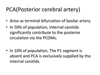 Posterior circulation ischaemic stroke and tia | PPTX