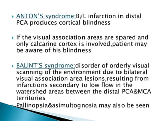 Posterior circulation stroke | PPTX