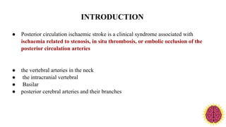 posterior circulation ischemic/embolic stroke | PDF