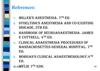 Anaesthesia Management of Posterior cranial fossa surgeries | PPTX