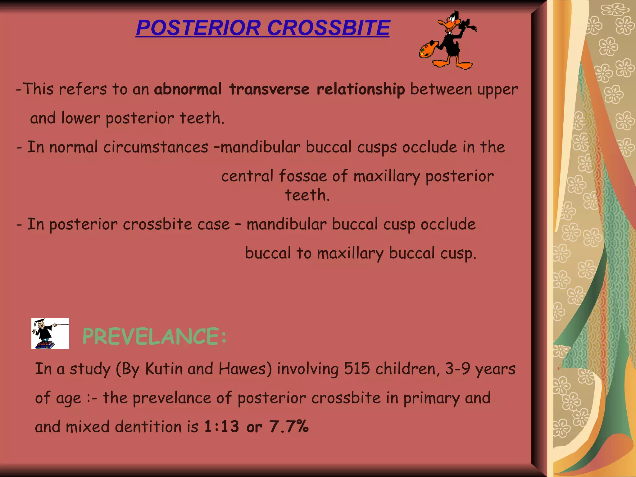 Posterior crossbite in_primary_and_mixed_dentition_-_etiology_and ...