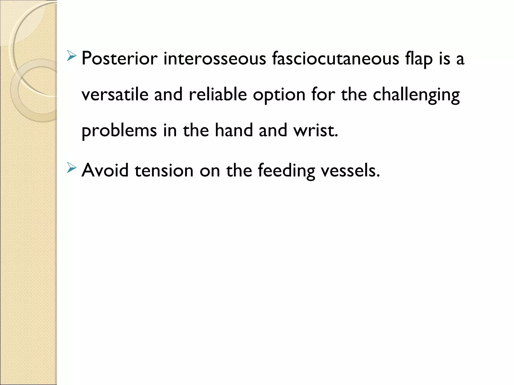 Posterior interosseous flap sosa 2018 | PPT
