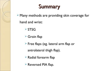 Posterior interosseous flap sosa 2018 | PPT