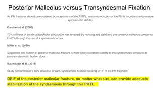 Posterior Malleolar fracture fixation | PPTX